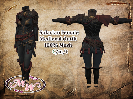 Second Life Marketplace - Solarian Female SF Medieval Outfit