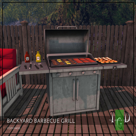 Second Life Marketplace - ~The Green Door~ Barbecue Grill