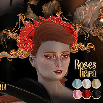 Second Life Marketplace - :Moon Amore: Opera Romance / Roses Tiara - Rose