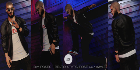 Second Life Marketplace - BW POSES - BENTO STATIC POSE 007 (MALE)