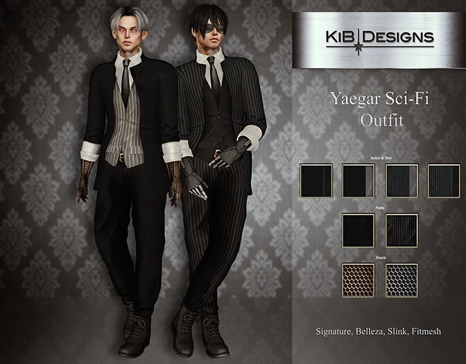 Second Life Marketplace Kib Designs Yaegar Sci Fi Outfit Demo