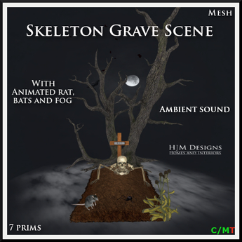 Second Life Marketplace - Skeleton Grave Scene