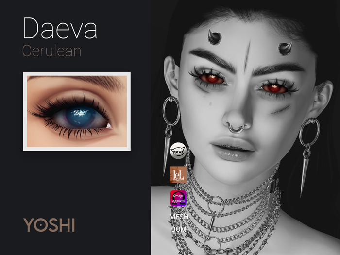 Second Life Marketplace - YOSHI - Daeva Eyes - Cerulean