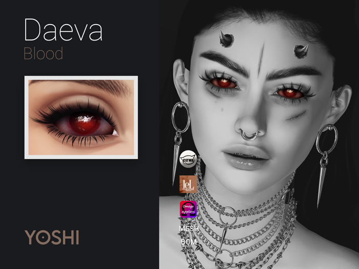 Second Life Marketplace - YOSHI - Daeva Eyes - Blood