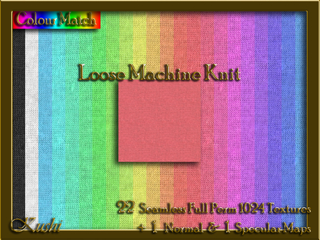 Second Life Marketplace - Loose Machine Knit Seamless Texture Set