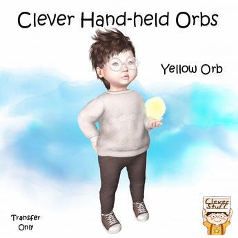 Second Life Marketplace - Clever Stuff YELLOW ORB (BOXED)