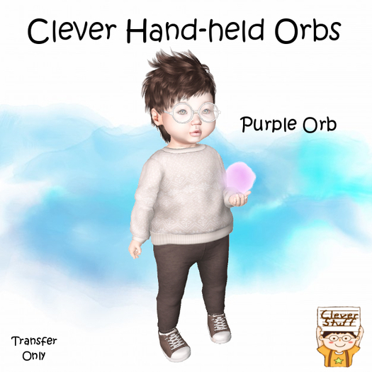 Second Life Marketplace - Clever Stuff PURPLE ORB (BOXED)