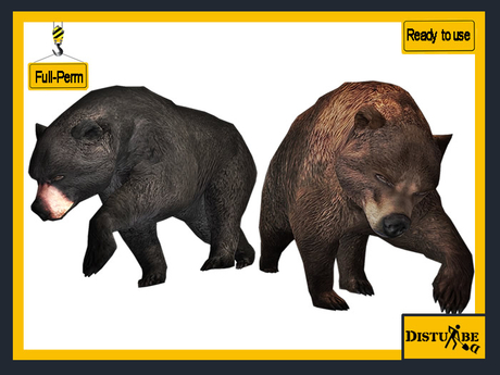 Second Life Marketplace - ::DisturbeD:: Forest Animals - Bears - FULL ...