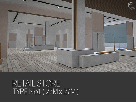 Second Life Marketplace - RETAILSTORE TYPE No1 ( 27m x 27m )