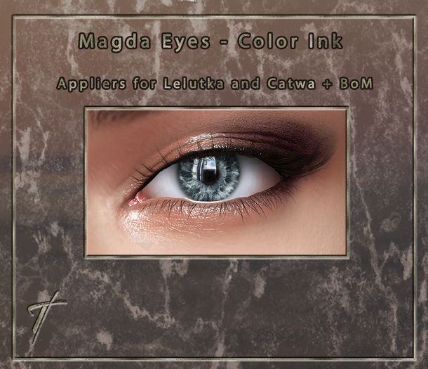 Second Life Marketplace - Tville - Magda Eyes *ink* for Lelutka EVO ...