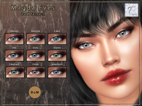 Second Life Marketplace - Tville - Magda Eyes [ BoM ] *pack*