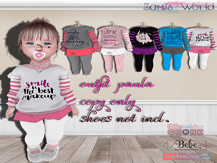 Second Life Marketplace - (SW) Outfit Paula White TDB/BEBE+ Chonk Hud