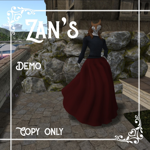 Second Life Marketplace - Zan's skadi sergal princess skirt (demo)