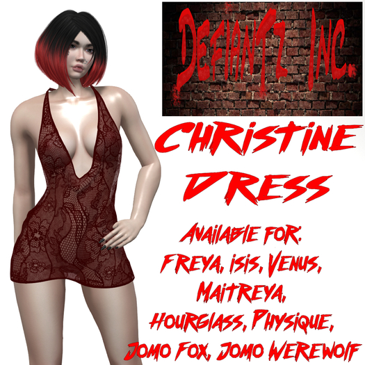 Second Life Marketplace - DefianTz Inc - Christine Dress - DEMO