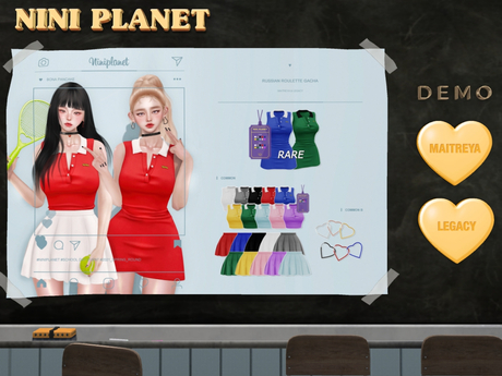 Second Life Marketplace - NINI Planet. Russian Roulette :: red earring ...
