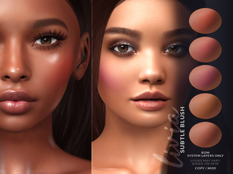 Second Life Marketplace - LIVIA Subtle Blush [BOM Layers]