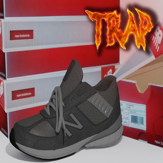 Second Life Marketplace - $TRAP$ v5s Shoes Grey