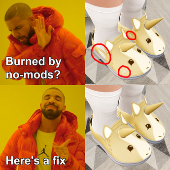 Second Life Marketplace - Alpha layer fix for shoe fit problem