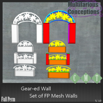 Second Life Marketplace - [MC] FP Gear Wall Set [add me]