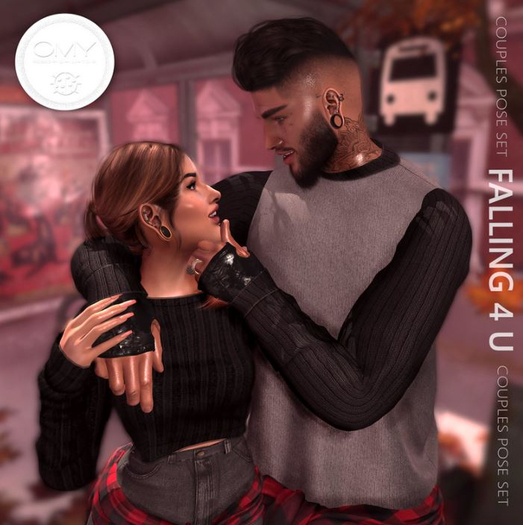 Second Life Marketplace - OMY Falling 4U Couples Pose