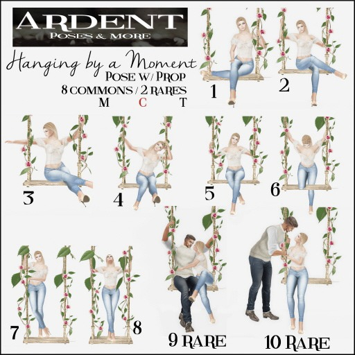 Second Life Marketplace - 1 Ardent Poses - Hanging by a Moment 3