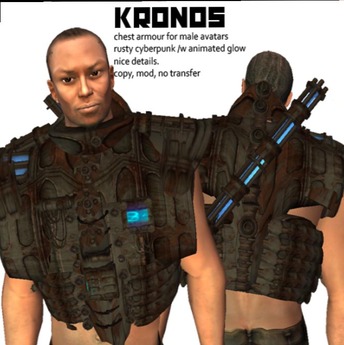 Second Life Marketplace - grim bros. kronos chest armour BOXED