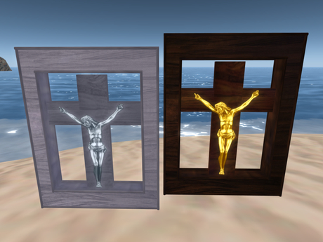 Second Life Marketplace - Jesus Gold in wooden frame