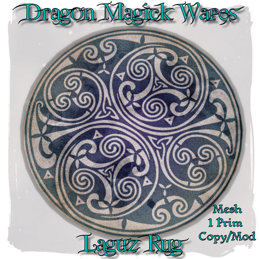 Second Life Marketplace - Dragon Magick Wares Laguz Celtic Rug Mesh