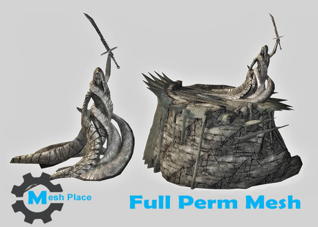Second Life Marketplace - Mesh Place - Boethiah Temple & Statue - Full ...