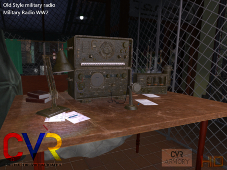Second Life Marketplace - CVR OLd Style Military Radio box