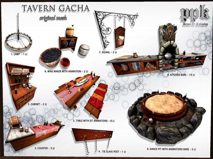 Second Life Marketplace - PPK Tavern gacha - Dance Pit RARE