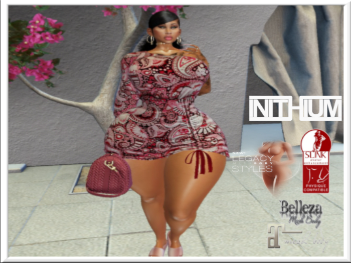 Second Life Marketplace Royal S Pink Paisley Dress