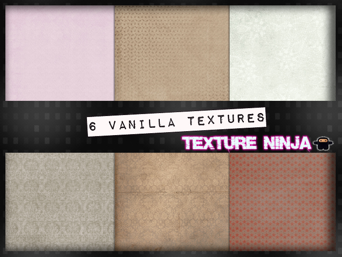 Second Life Marketplace - TEXTURE NINJA -> 6 x Vanilla fabric textures