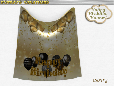Second Life Marketplace - BMC3359 - HAPPY BIRTHDAY - DOUBLE SIDED ...