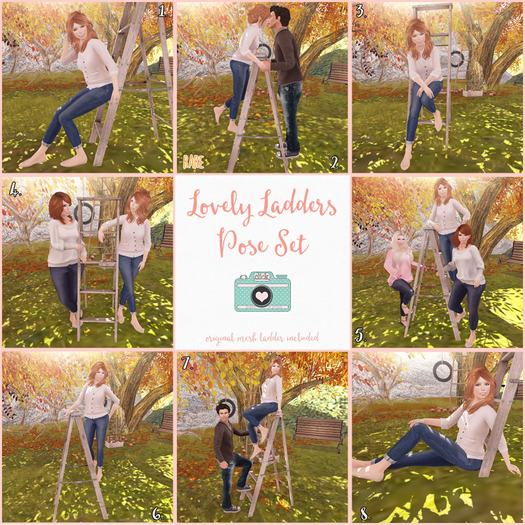 Second Life Marketplace - .click. Lovely Ladders #1