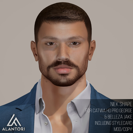 Second Life Marketplace - ALANTORI | Niek BENTO Shape for Catwa HD Pro ...