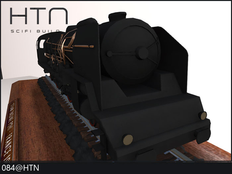 Second Life Marketplace - 084@HTN DECORATION STEAM ENGINE P241 - V - BLACK