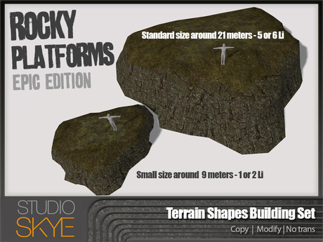 Second Life Marketplace - Skye Rocky Platforms Building Set [EPIC ...
