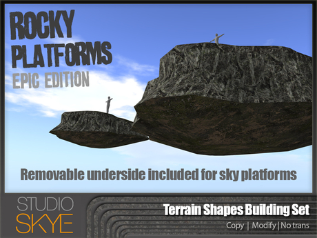 Second Life Marketplace - Skye Rocky Platforms Building Set [EPIC ...