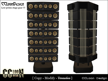 Second Life Marketplace - CCLoon Design - Line Array Speakers CCL02