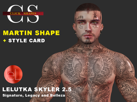 Second Life Marketplace - MARTIN Shape for Lelutka Skyler Head