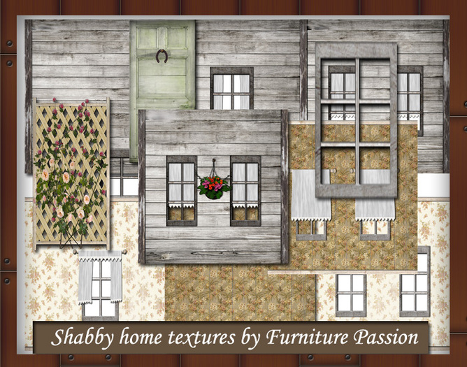 Second Life Marketplace - Shabby home textures full perm by Furniture ...