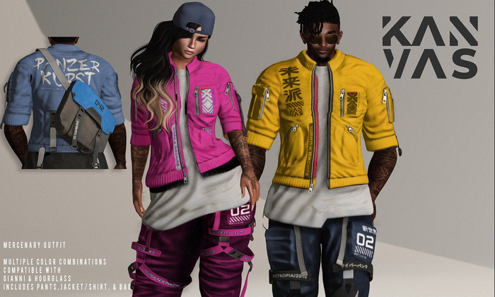Second Life Marketplace Kanvas Mercenary Outfit F Fatpack