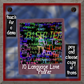 Second Life Marketplace - 10 Language Love Poofer