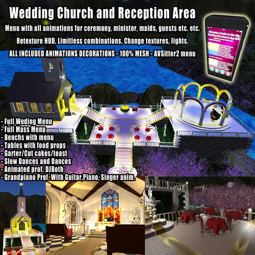 Second Life Marketplace - SLDomina Weddings Experience the Ultimate ...