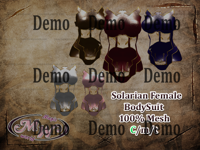 Second Life Marketplace - Solarian F Fantasy Bodysuit Demo