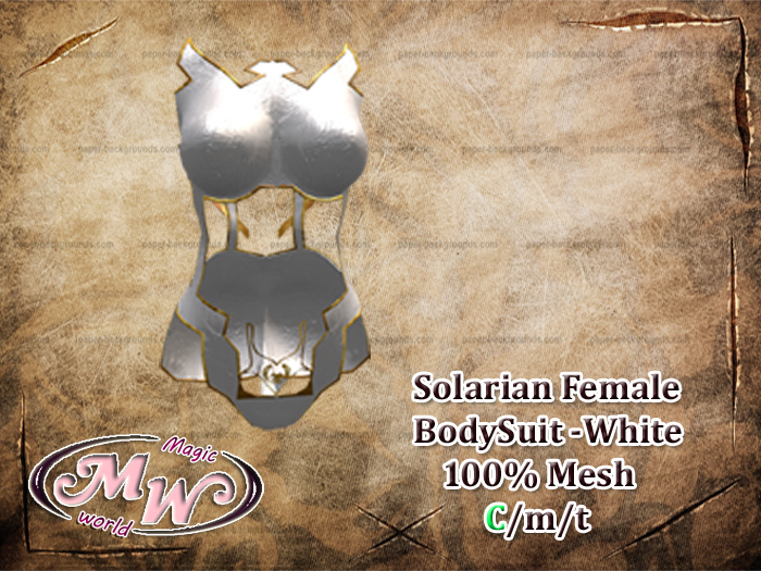 Second Life Marketplace - Solarian F Fantasy Bodysuit White