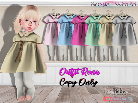 Second Life Marketplace - (SW) Outfit Rena Gray TDB/BEBE Hud