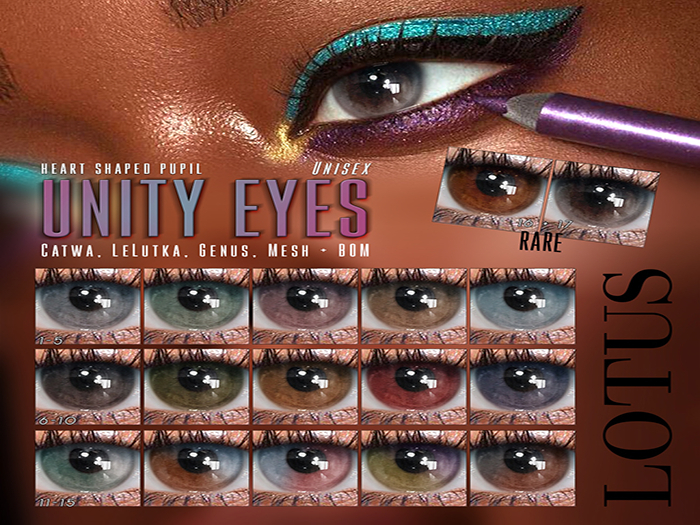 Second Life Marketplace - LOTUS. Unity Eyes 07 BOX