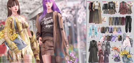 Second Life Marketplace - DAMI Flowermarket Outfit B LEGACY Set